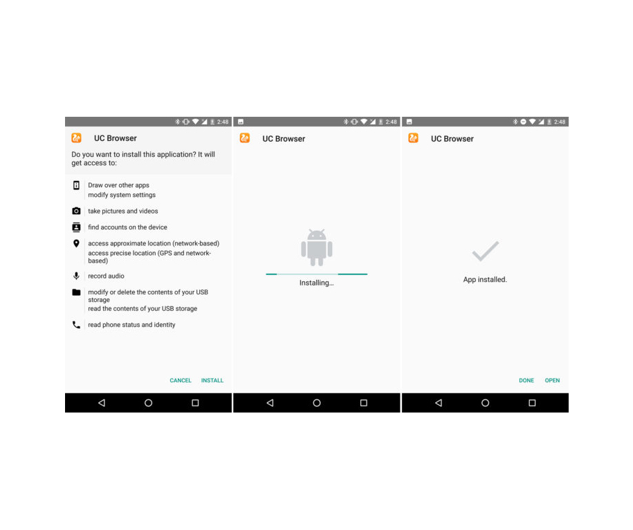 Android N introduce una nueva interfaz de usuario para instalar apps