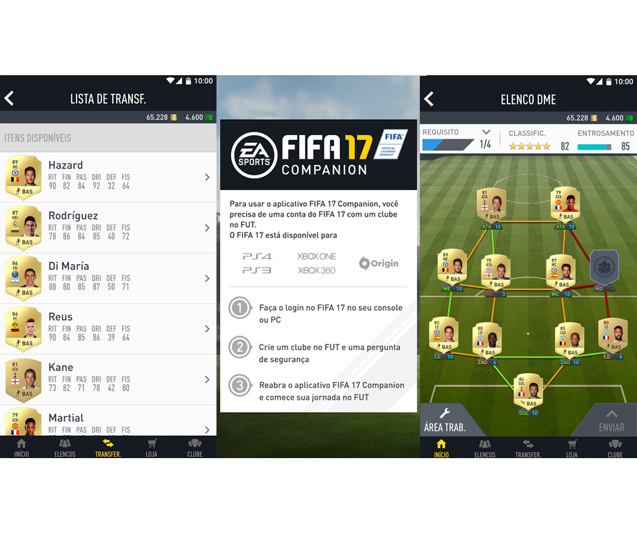 FIFA 17 Companion disponivel para iOS, Android e Windows Phone
